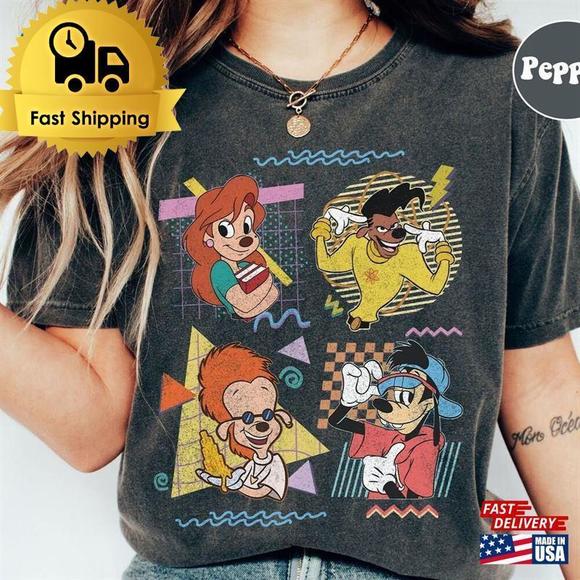 Tops | Retro 9s Disney A Goofy Movie Characters Shirt Max Goof Roxanne ...